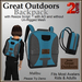 Second Life Marketplace - Great Outdoors Backpack [2cute] Malibu